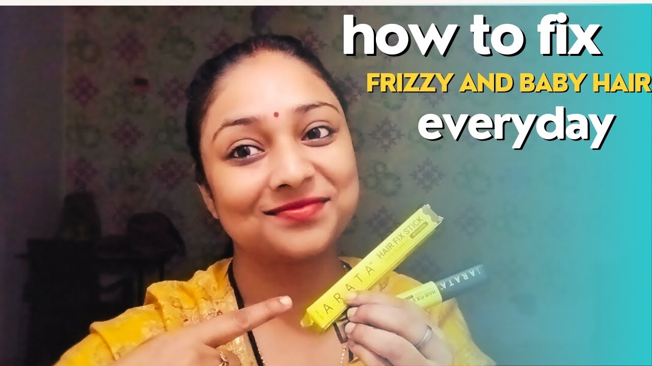 How to fix frizzy and baby hair instantly at home - YouTube