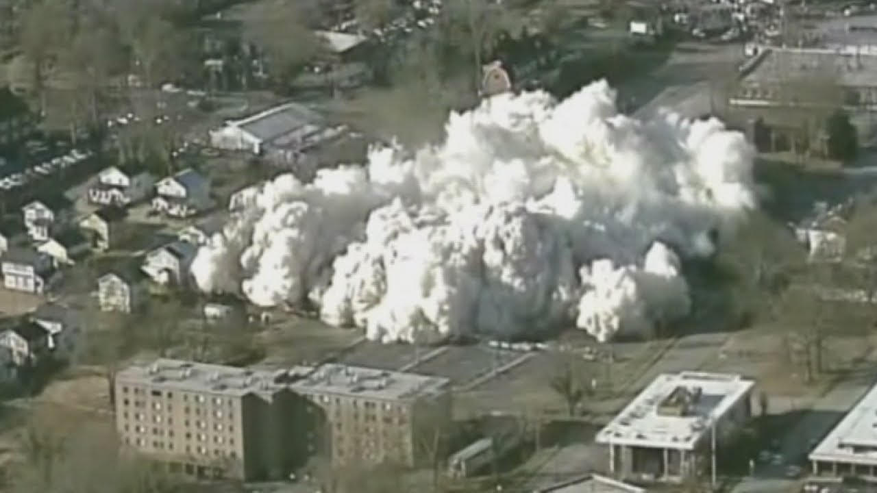 Building implosion: South Carolina Scott Tower demolished with dynamite ...