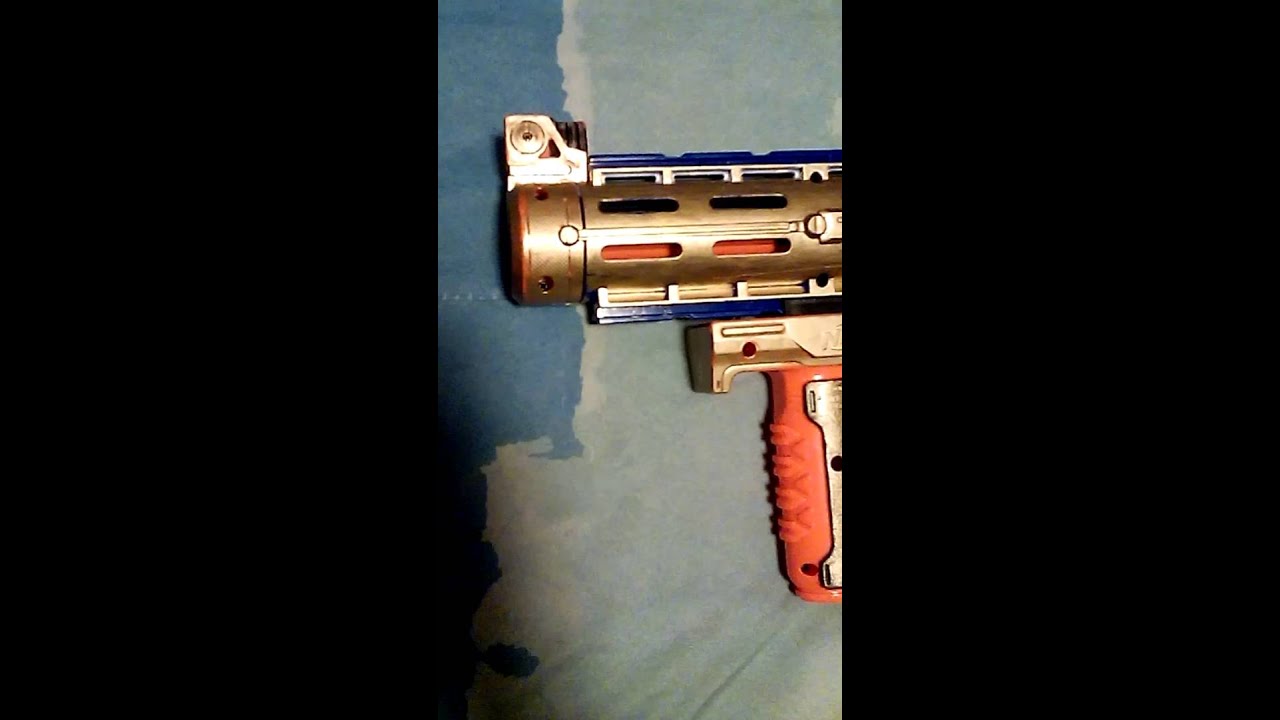 Gold nerf gun - YouTube