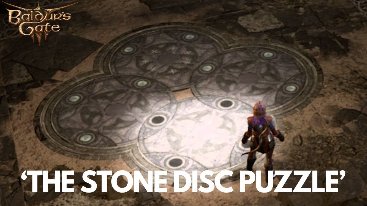 BALDUR'S GATE 3 How to solve stone disc puzzle - YouTube
