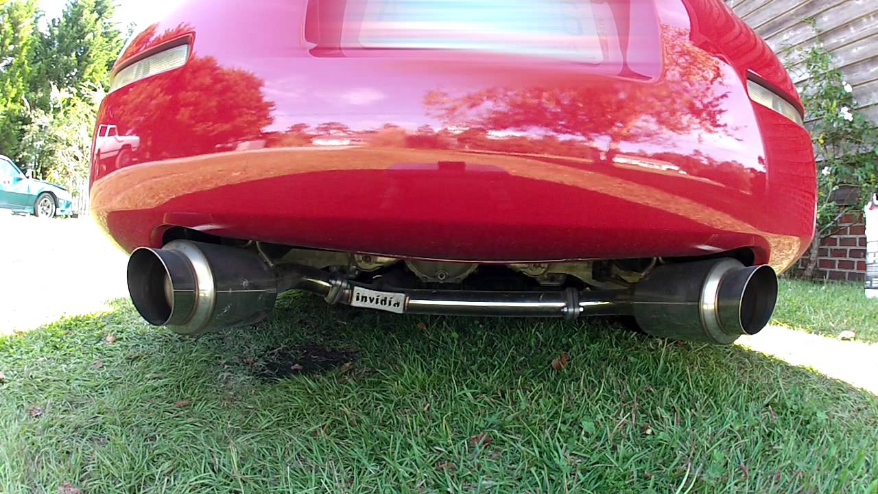 2003 Nissan Redline 350z Invidia N1 exhaust stock cats and headers rev ...