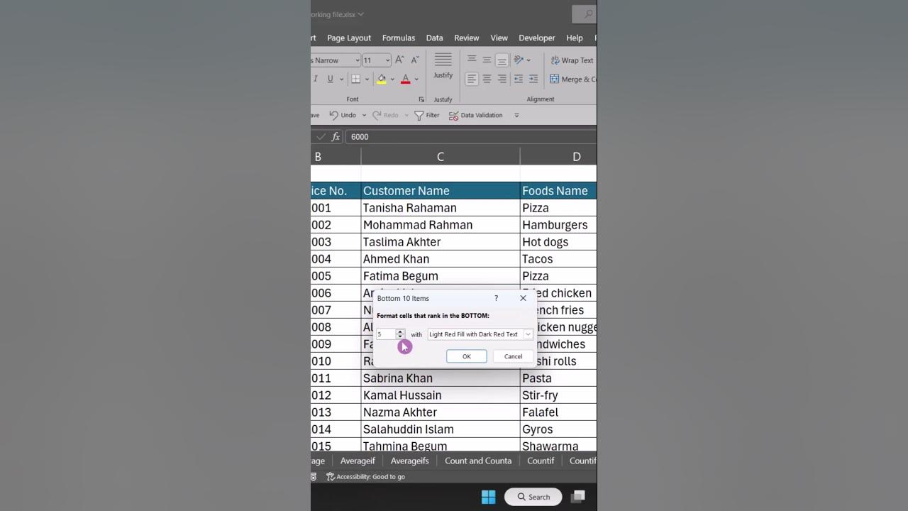 How highlights and formating bottoms value in excel? #exceltips #exceltricks #excelbangla - YouTube