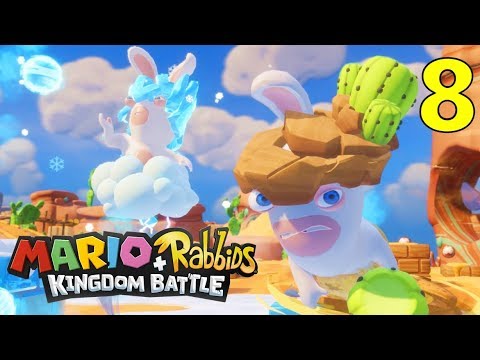 [8] Sand and Ice Minibosses! (Let's Play Mario + Rabbids Kingdom Battle ...