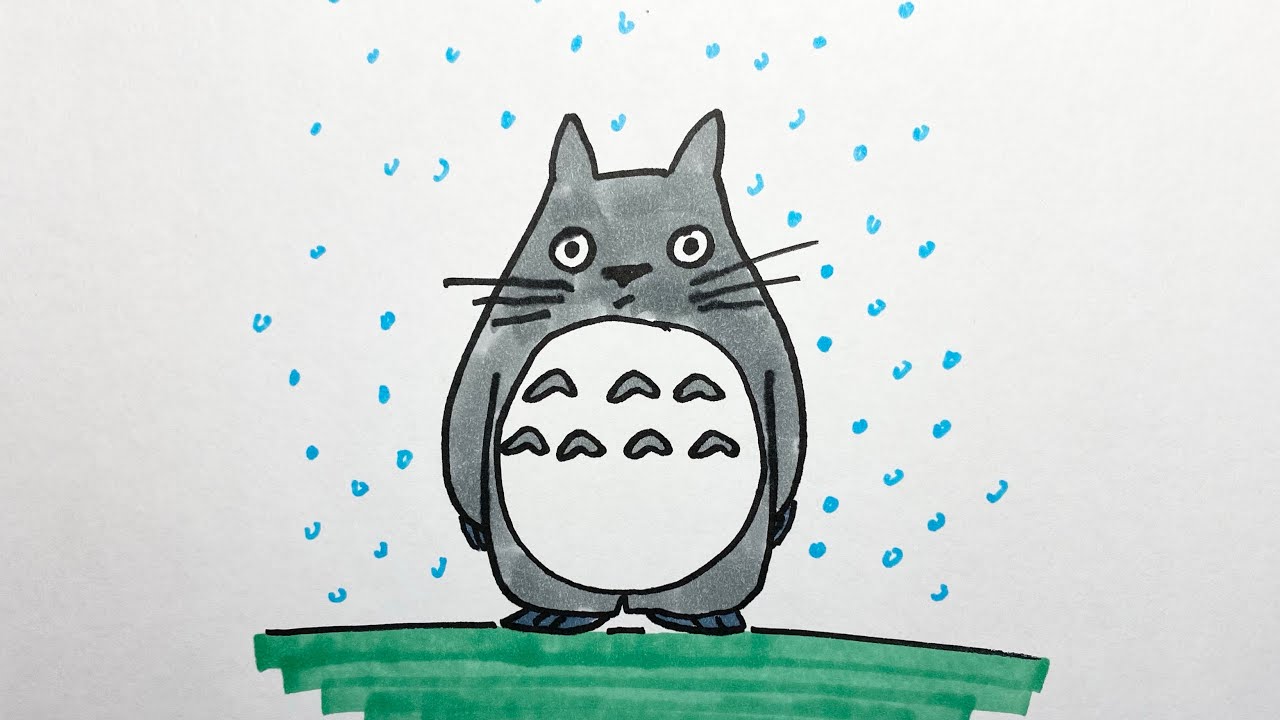 How to draw Totoro [Art for kids] - YouTube