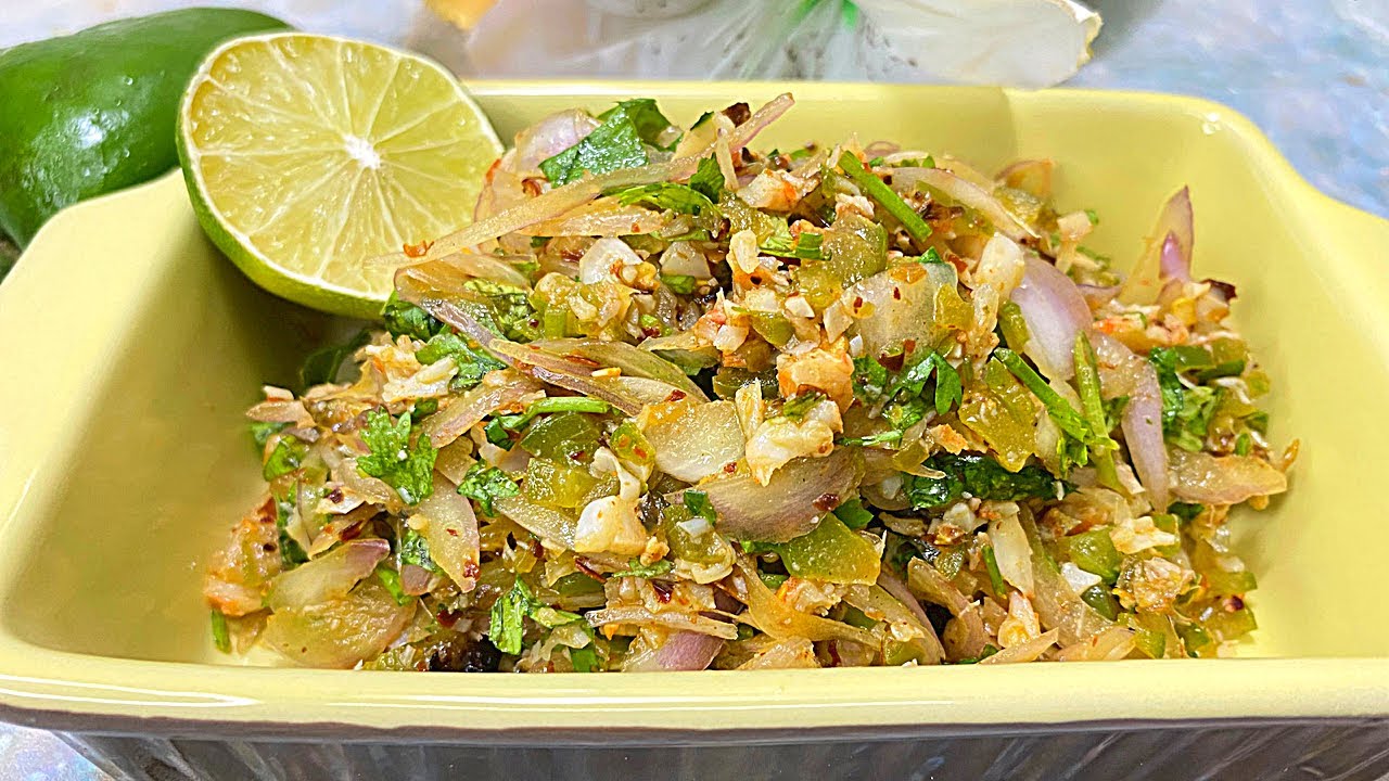 Prawns With Capsicum Borta Recipe | Yummy and Easy Borta Everyone Can ...