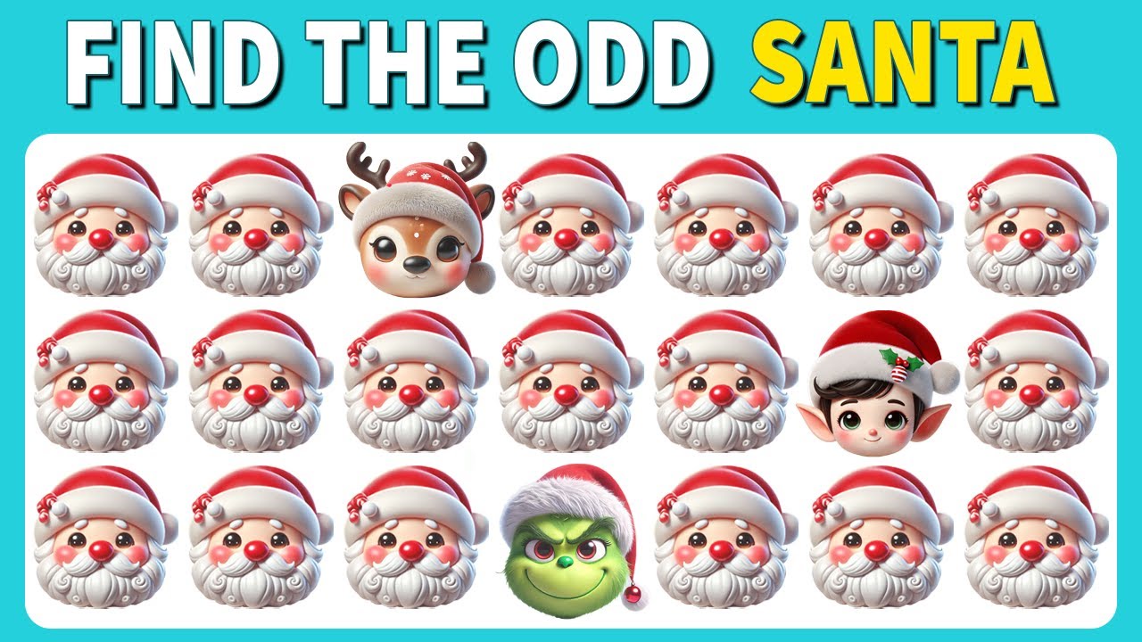 Find the ODD One Out - Christmas Edition 🎄🎅⛄️ | Easy, Medium, Hard ...