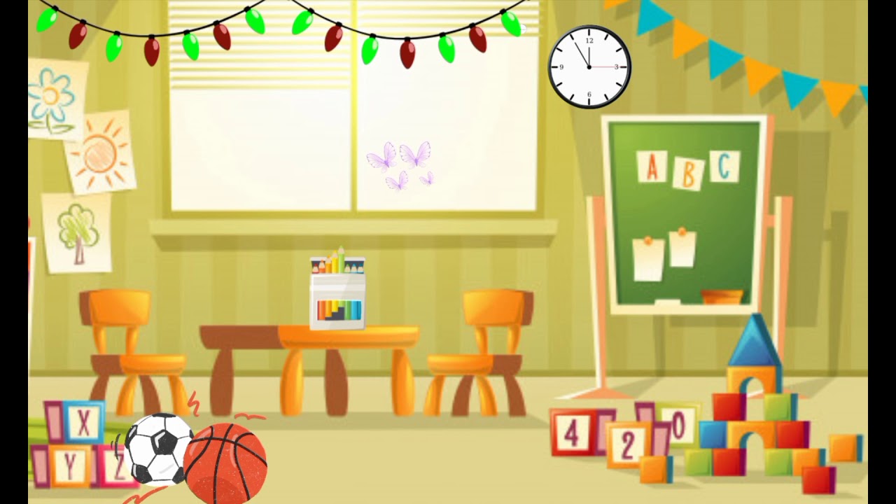 Background Animasi dalam Kelas Anak TK no Copyright - YouTube