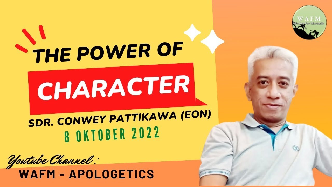 SDR.CONWEY PATTIKAWA (EON) "THE POWER OF CHARACTER" - YouTube