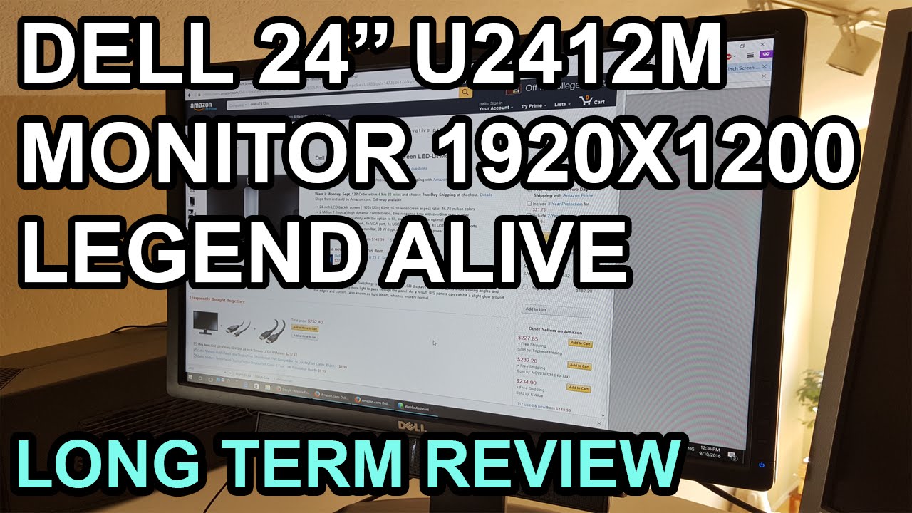 DELL U2412M MONITOR - REVIEW of LEGEND ALIVE - YouTube