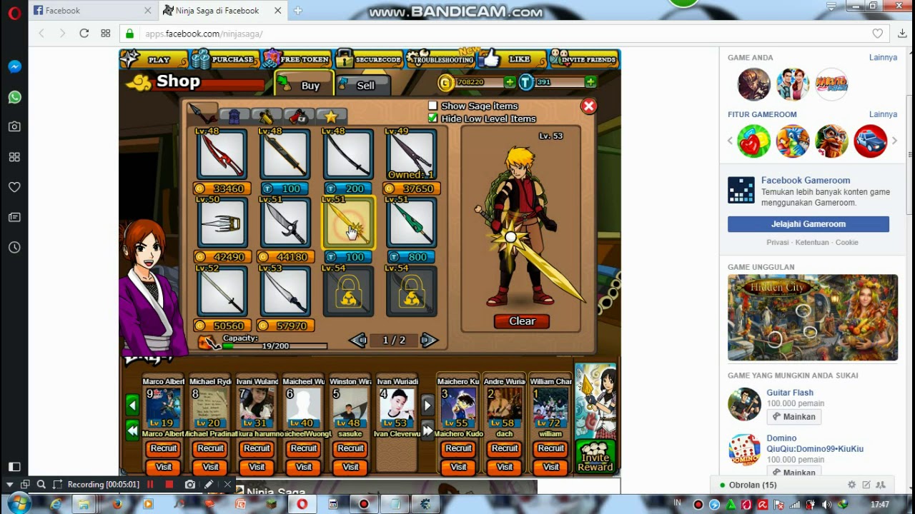 CHEAT NINJA EMBLEM 1000% SUCCESS ON NINJA SAGA 2017 - YouTube