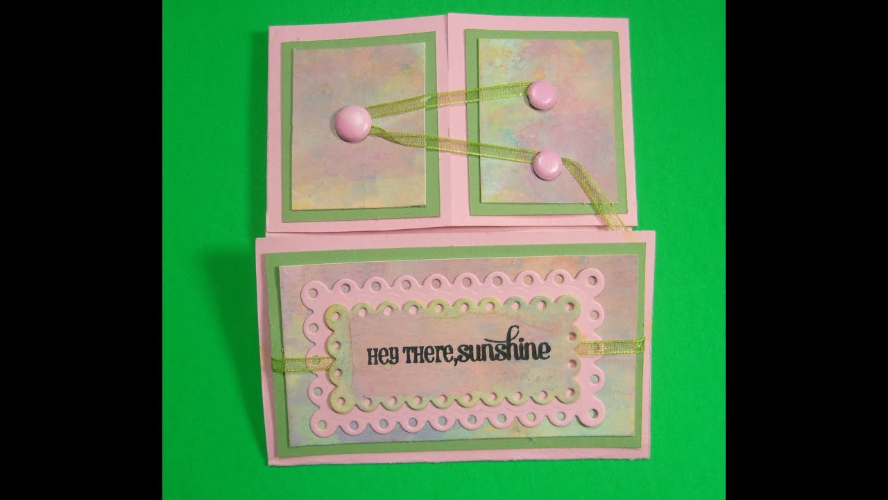 One Layer Dutch Fold Card with AliExpress Dies - YouTube