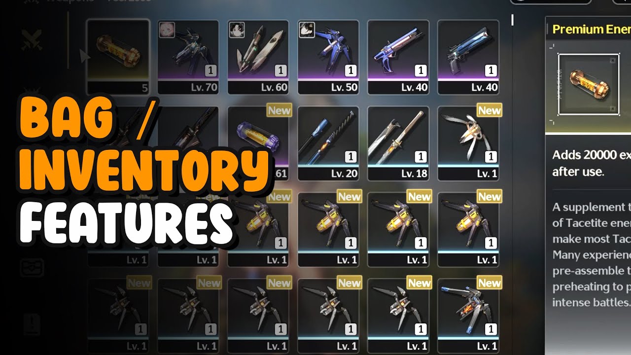 Bag / Inventory | Wuthering Waves - YouTube