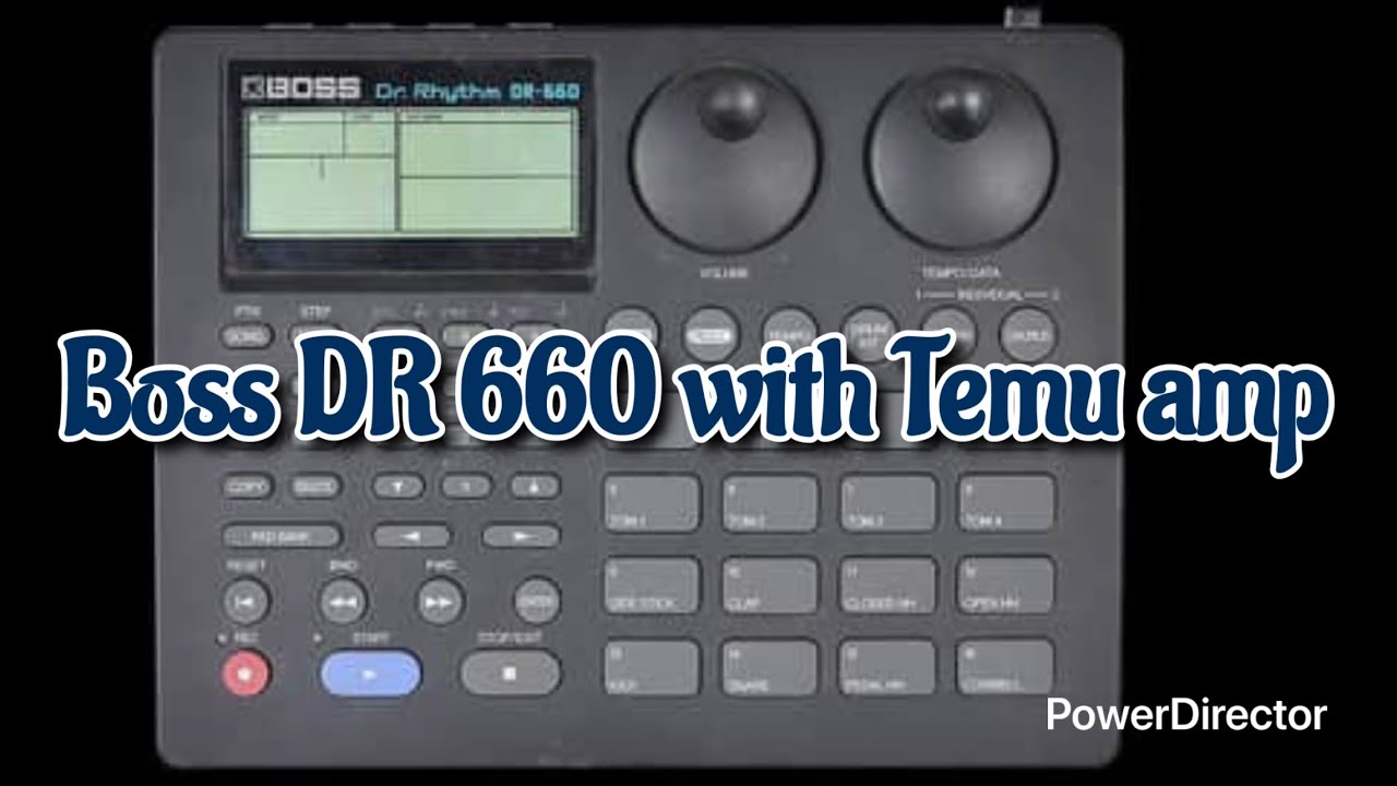 Boss Dr 660 drum machine with Temu amp - YouTube