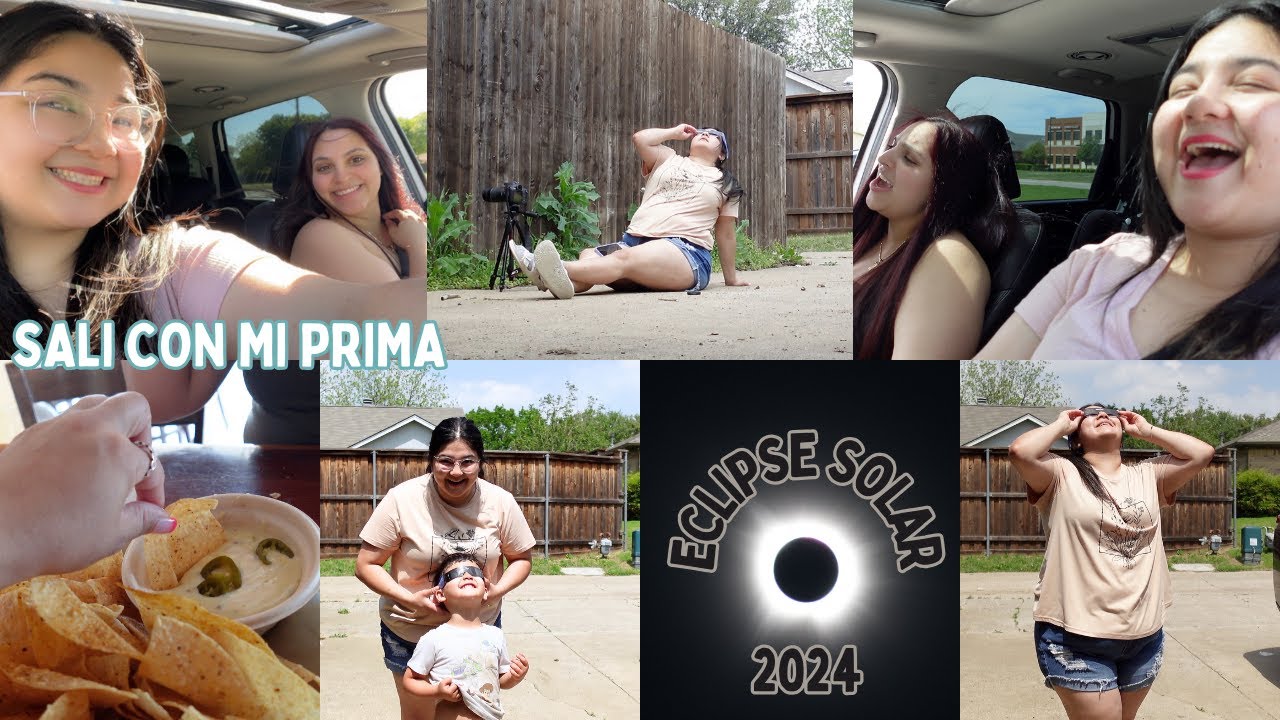 Vimos Nuestro Prime Eclipse Solar 2024 En Texas 🌘+ Sali A Solas Con Mi Prima 🤭| JULIE&FAMILIA ...