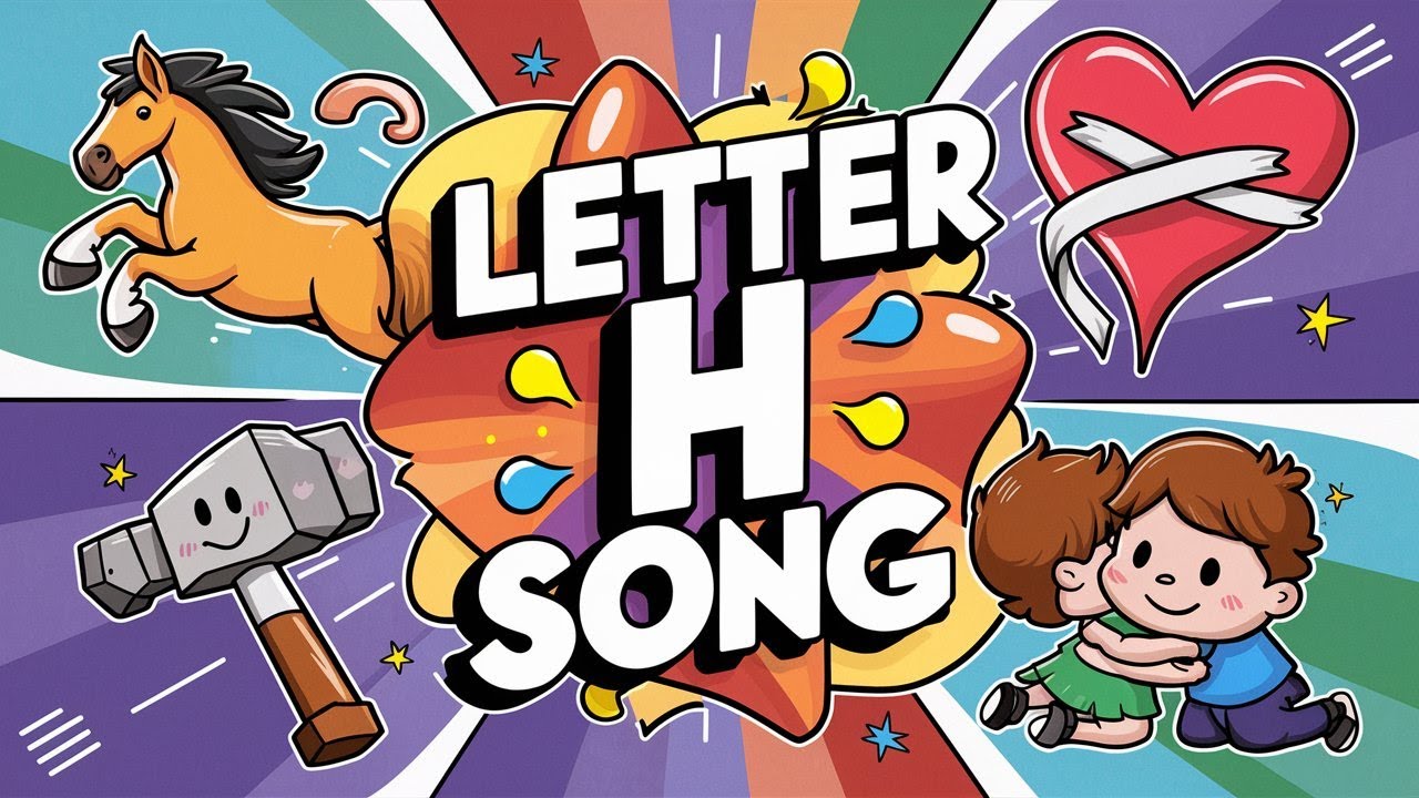 Letter H Song | Nursery Rhymes & Kids Songs @peekaboo_zone - YouTube