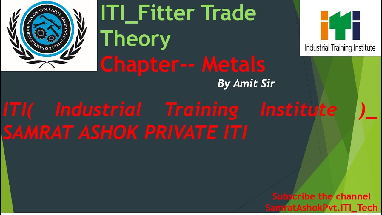 ITI (Industrial Training Institute)_ Fitter_Trade Theory - Chapter ...