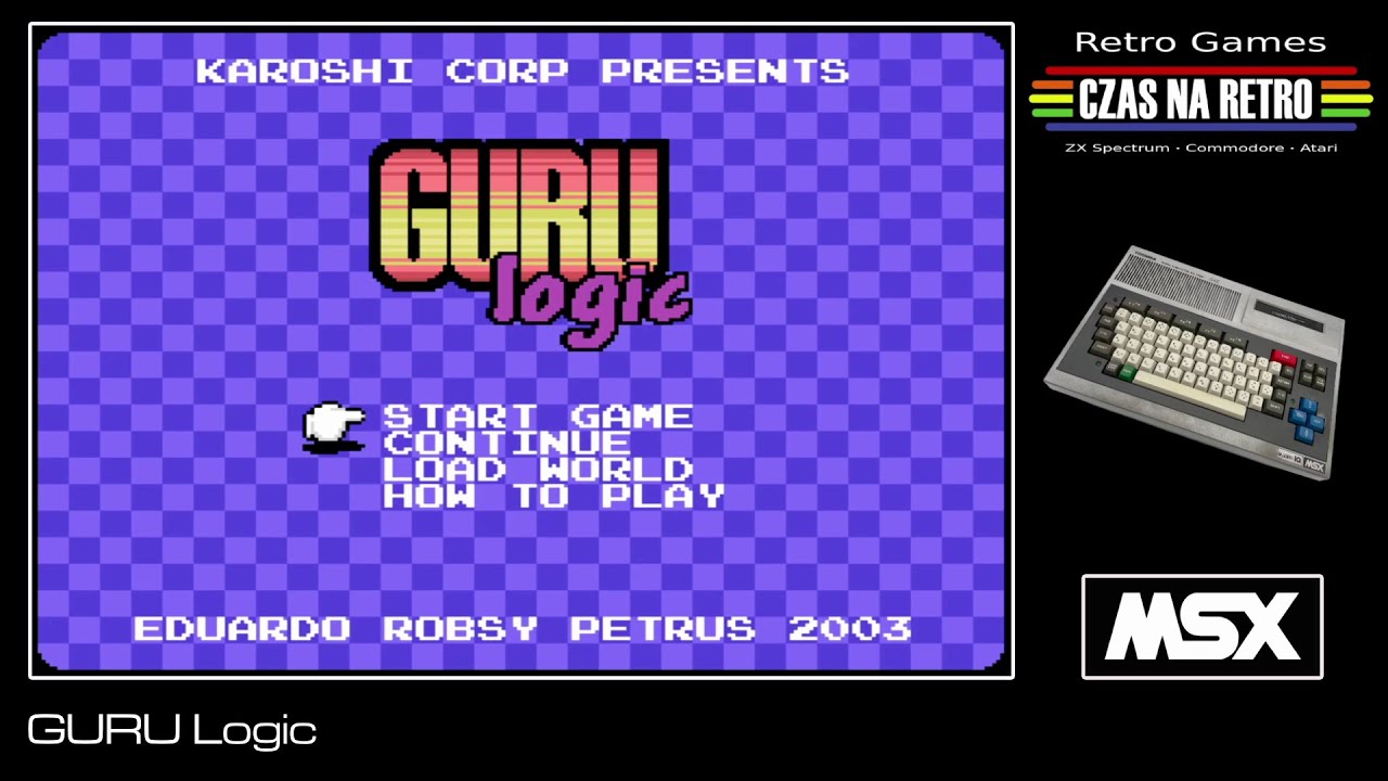 GURU Logic - MSX/MSX2 - YouTube