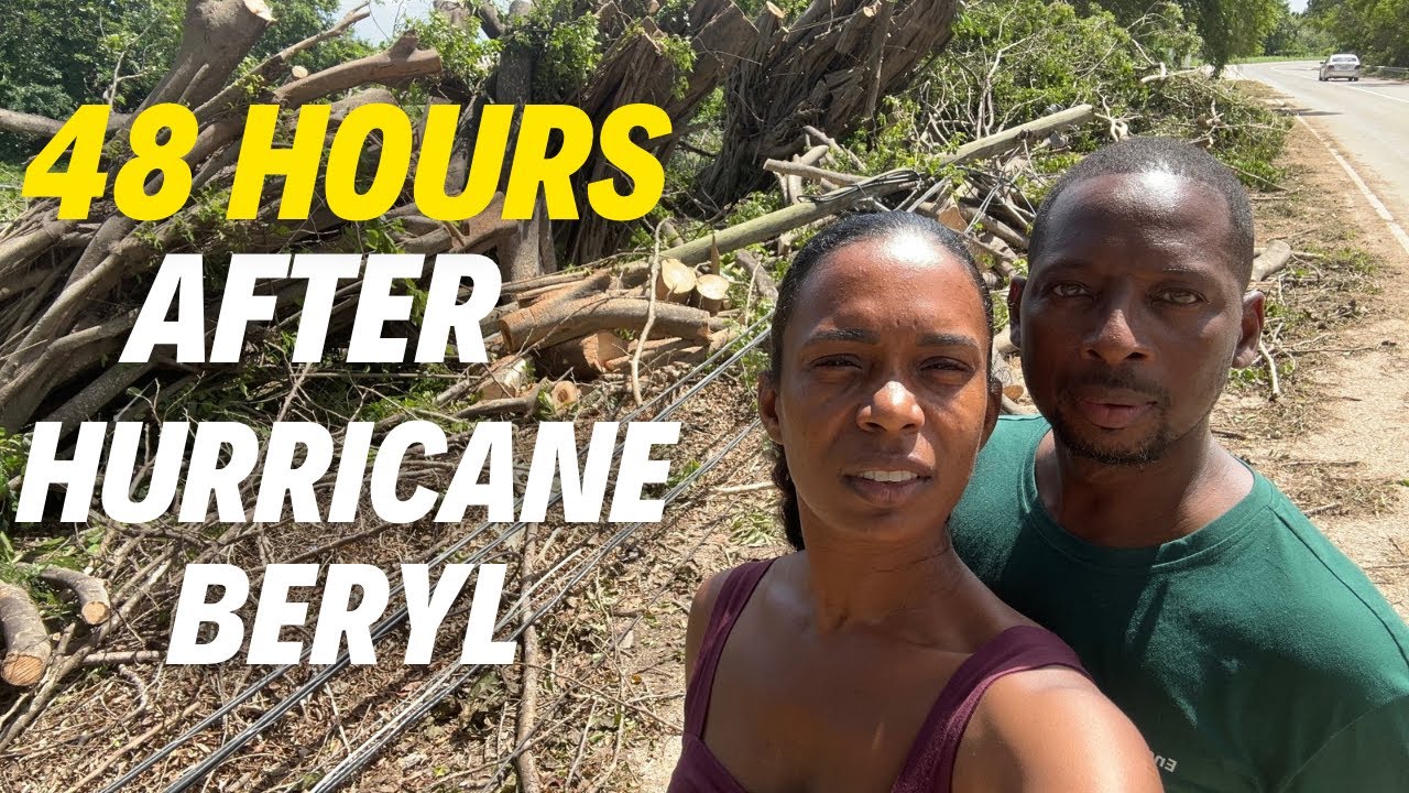 48 Hours Post Hurricane Beryl in Jamaica - No Power, No Water! - YouTube