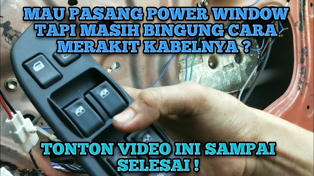 Cara Merakit Kabel Power Window Vios Limo - YouTube