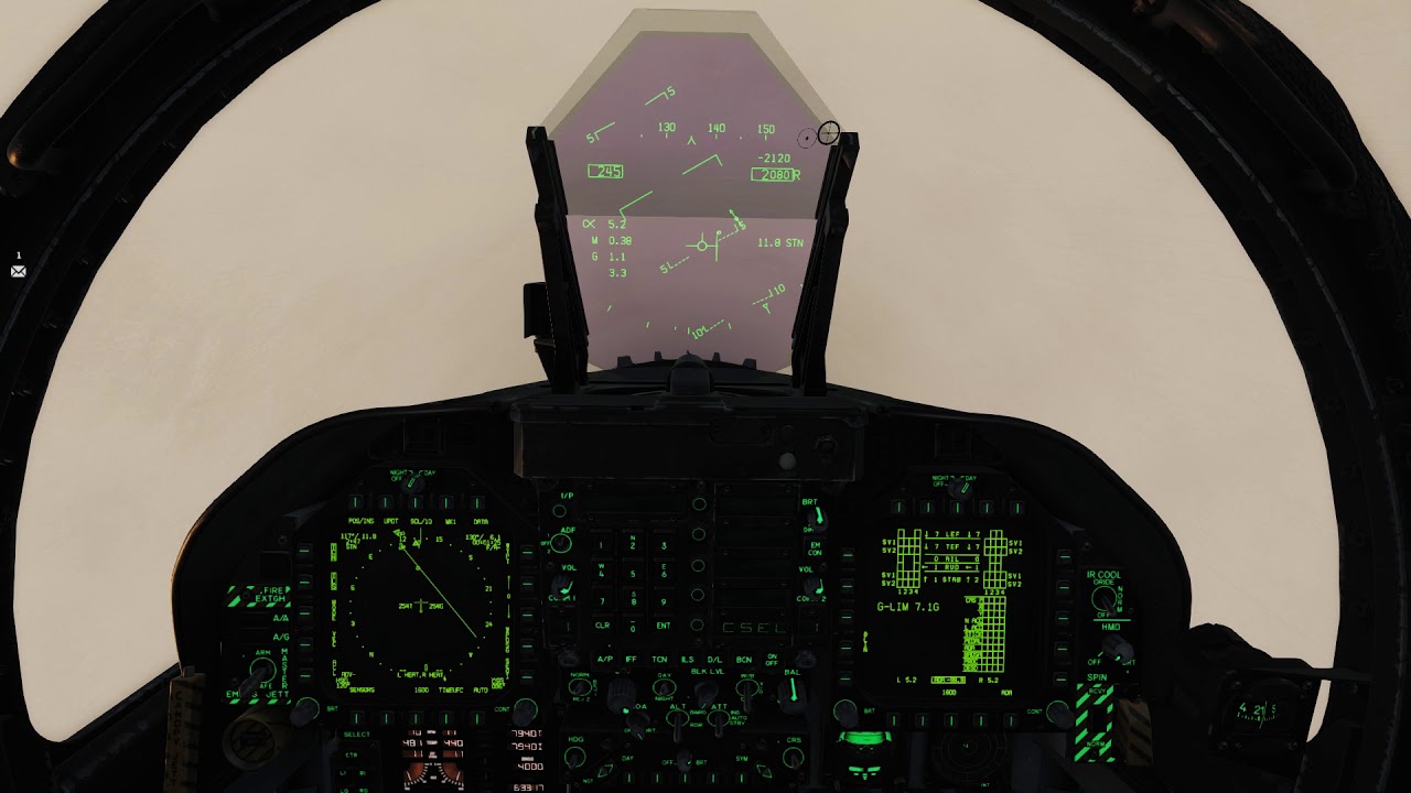 DCS F/A-18 Case III Recovery Demonstration IMC - YouTube