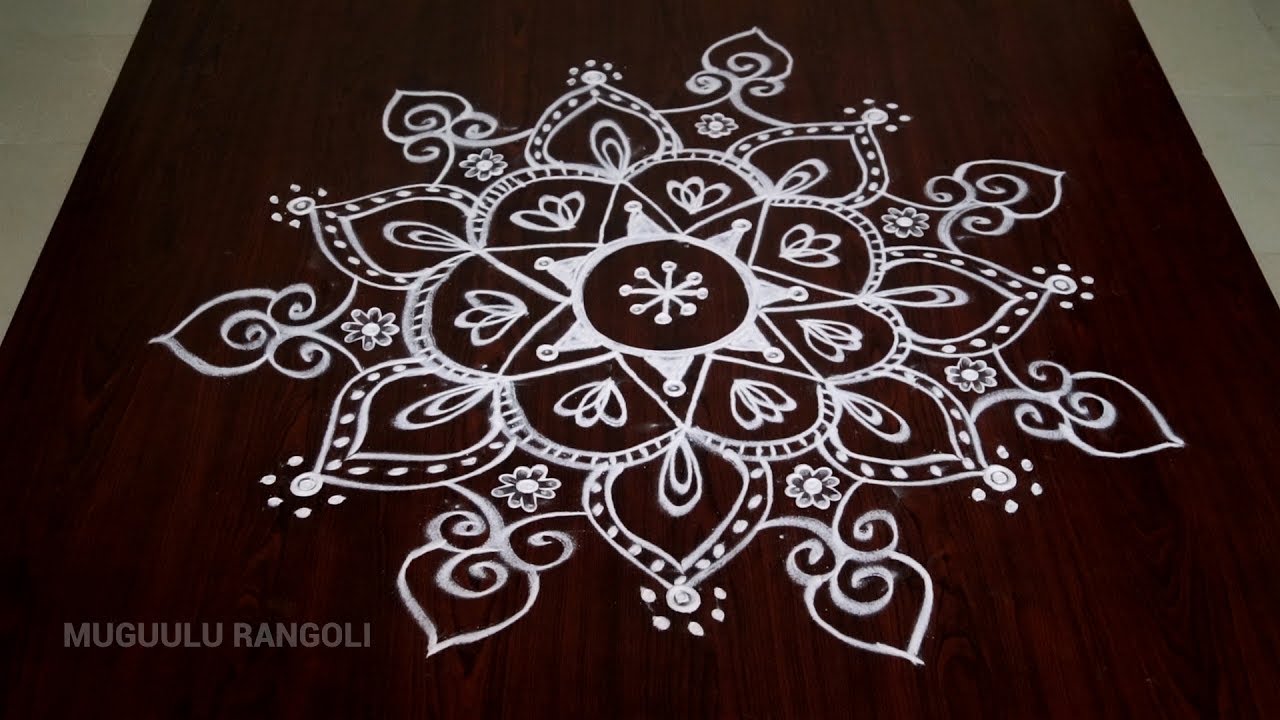 simple muggulu designs || simple easy rangoli || muggulu designs simple ...