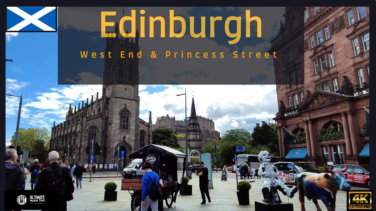 The Ultimate Edinburgh West End 4K Walking Tour 2024 - YouTube