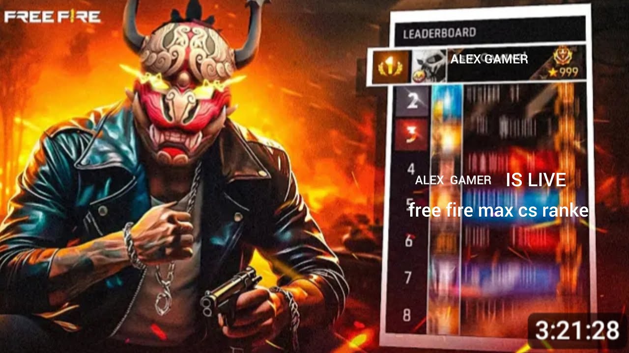 🛑ALEX GAMER is live free fire max cs ranke push - YouTube