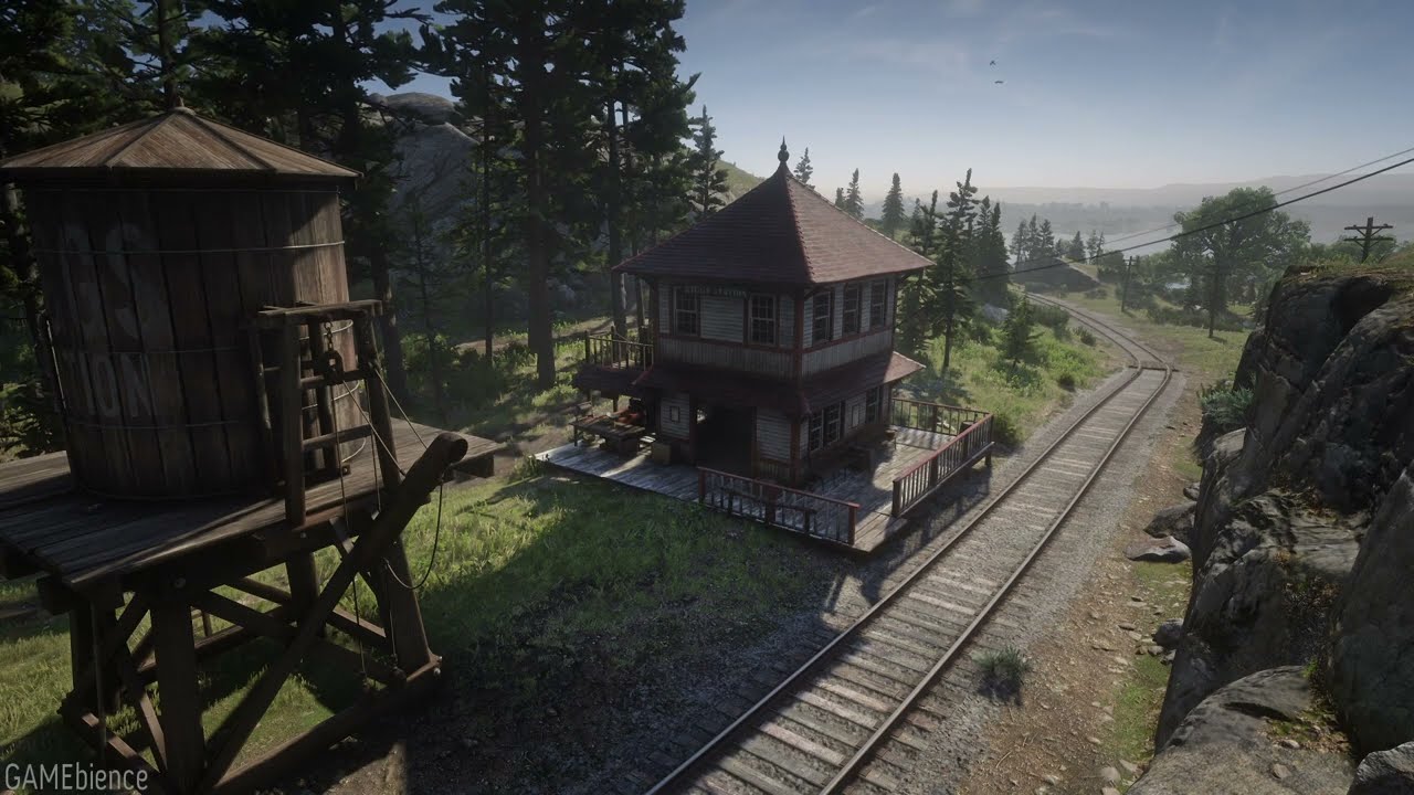 5 Hour - Red Dead Redemption 2 - Riggs Station Ambience - YouTube