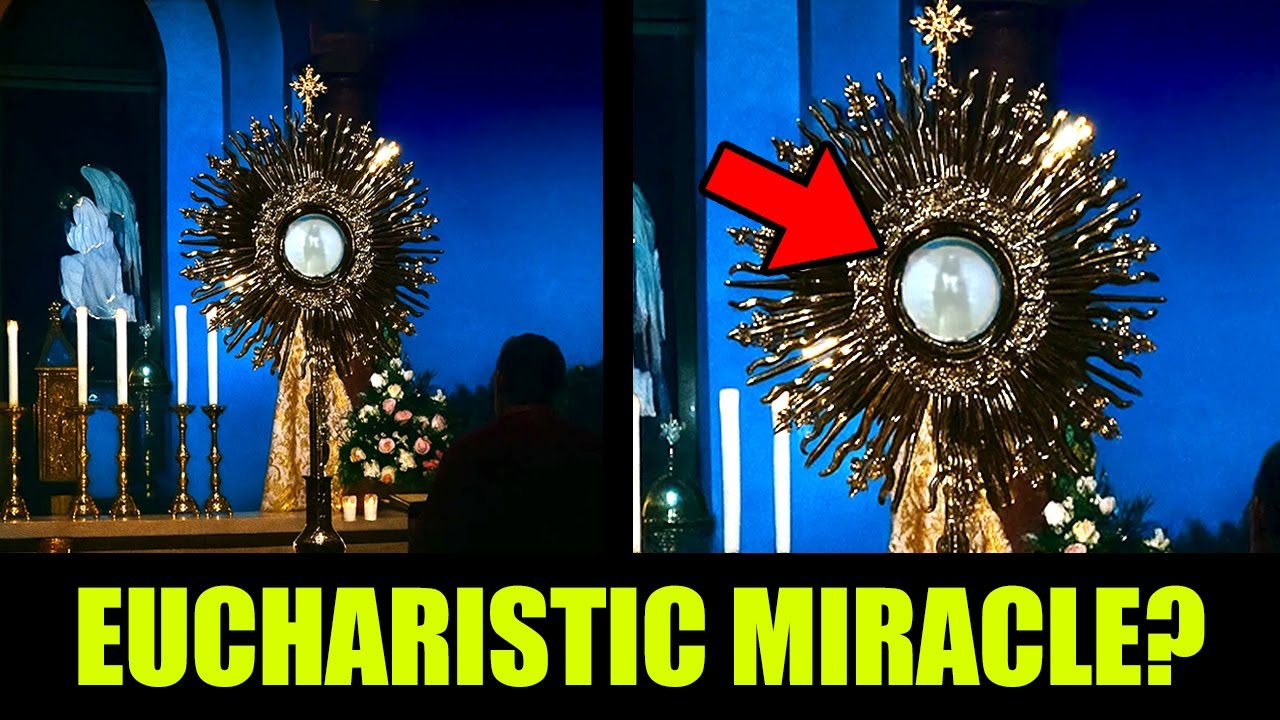Stunning Eucharistic Miracle Caught On Camera? - YouTube
