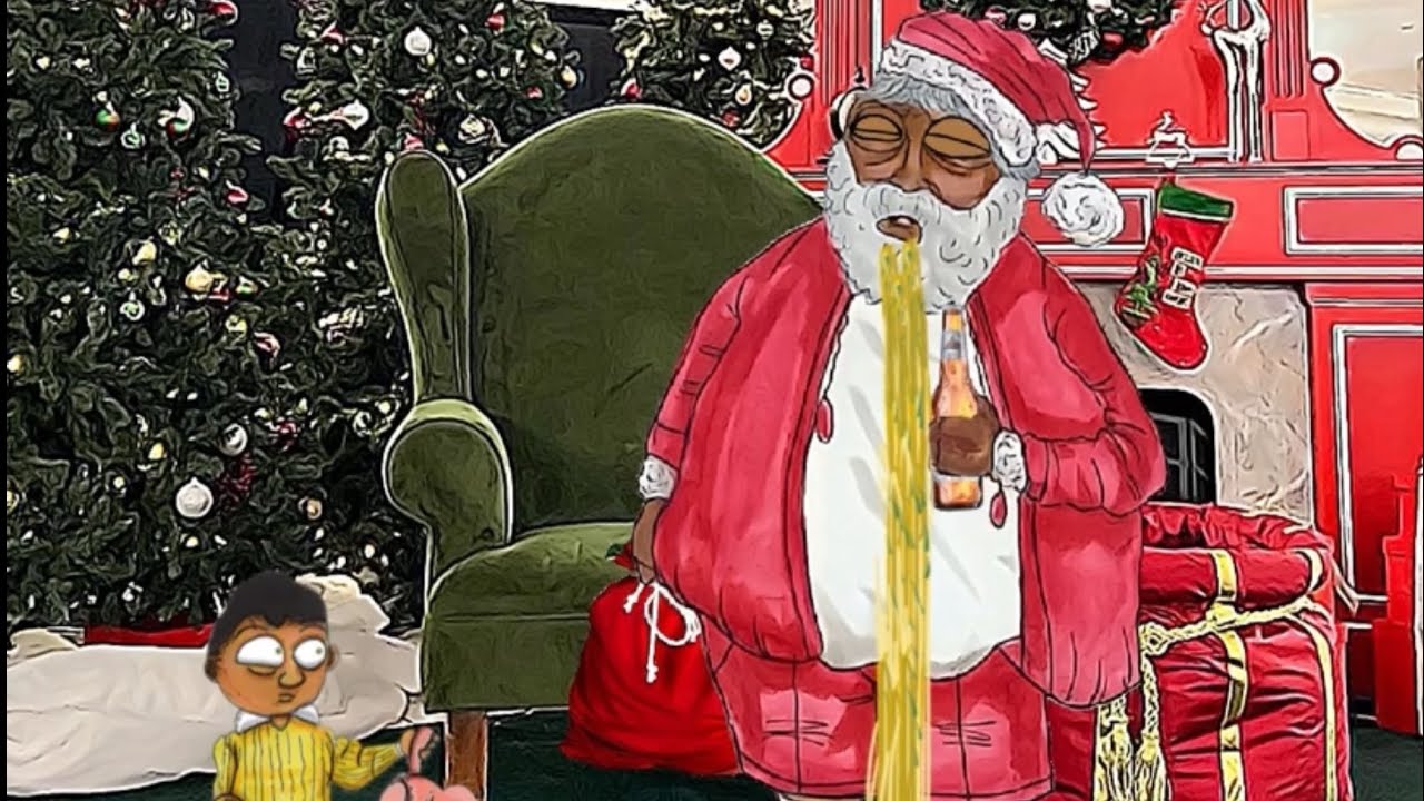 Drunk Vomiting Mall Santa !!! - YouTube