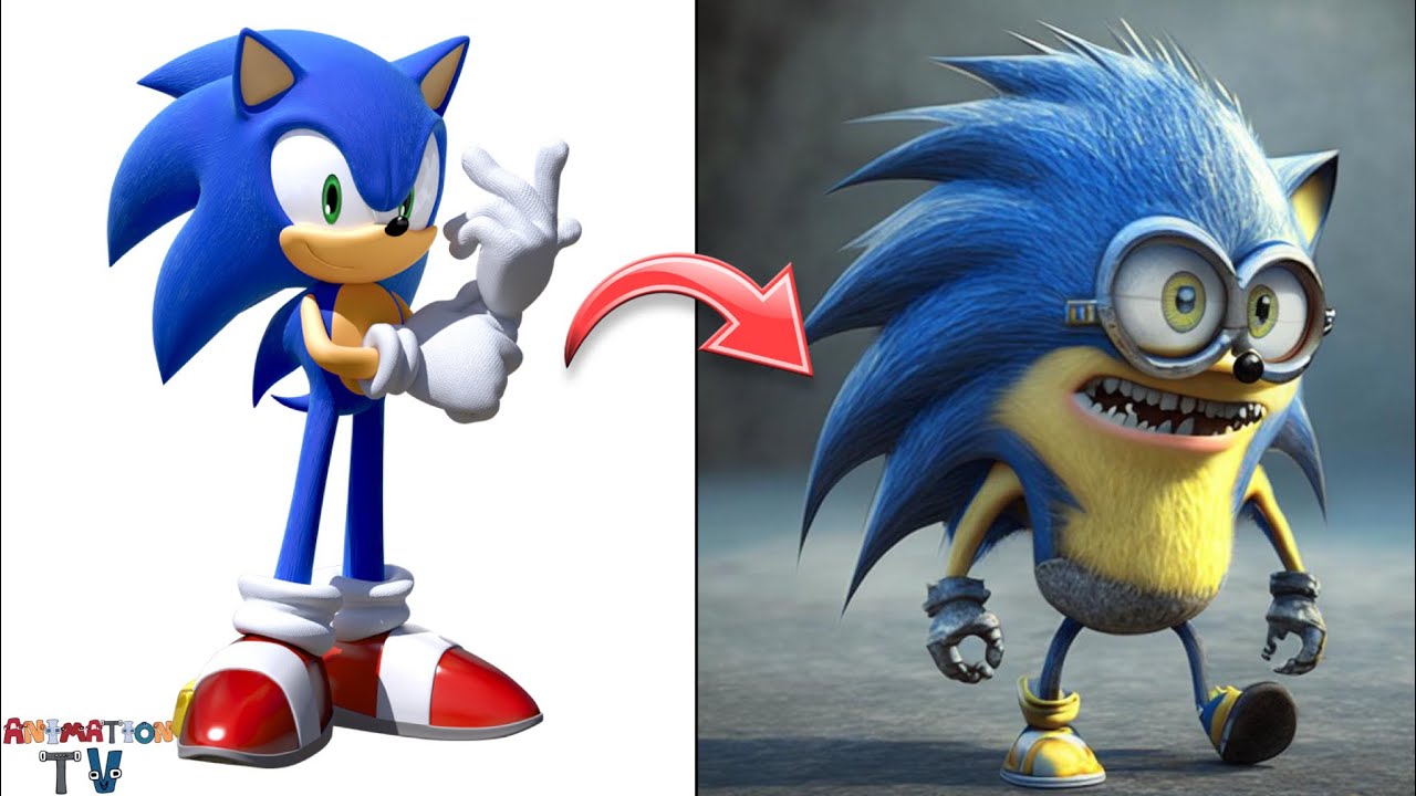 SONIC the Hedgehog ALL CHARACTERS as MINION 2023 - YouTube
