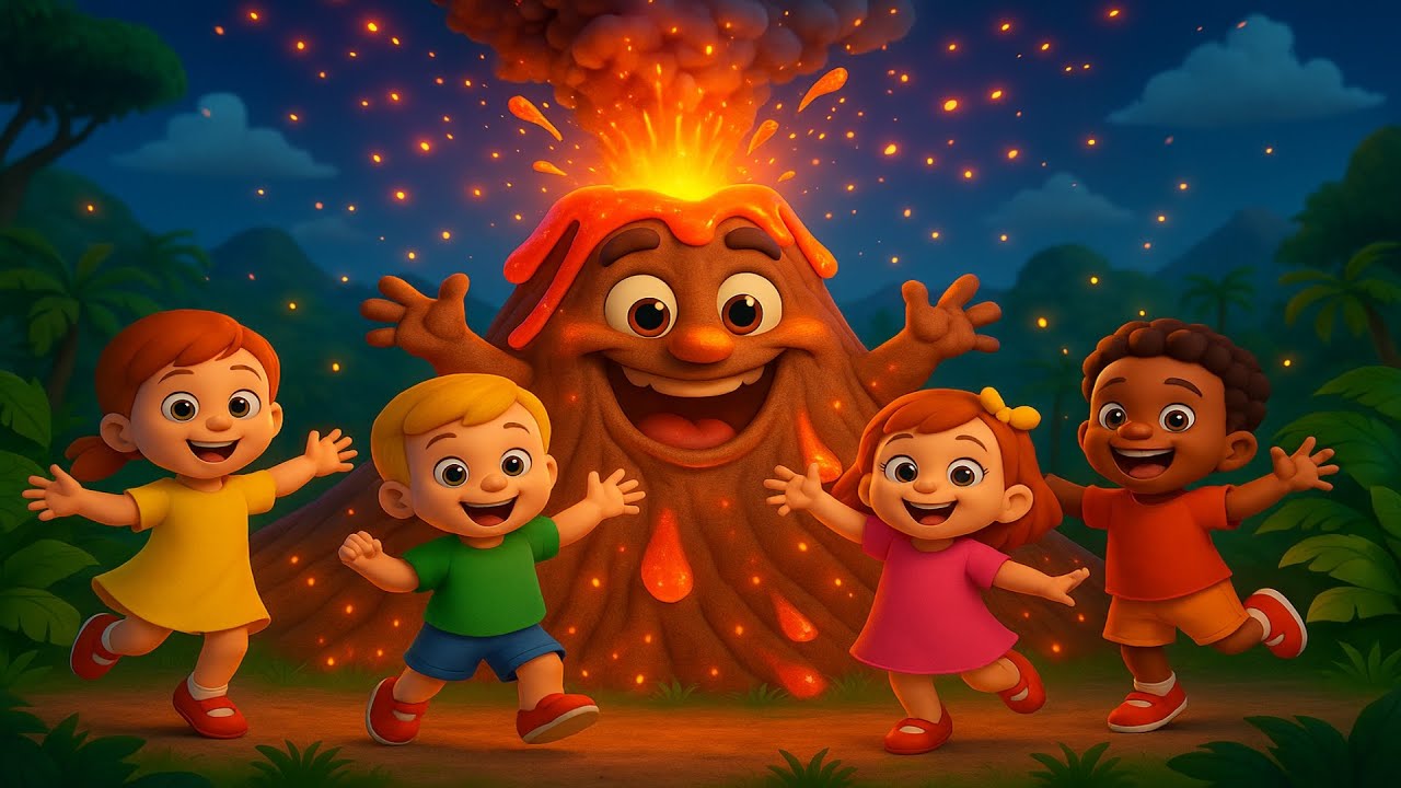 Volcano Song | Boom Boom Volcano | Nursery Rhymes | Explosive Science ...