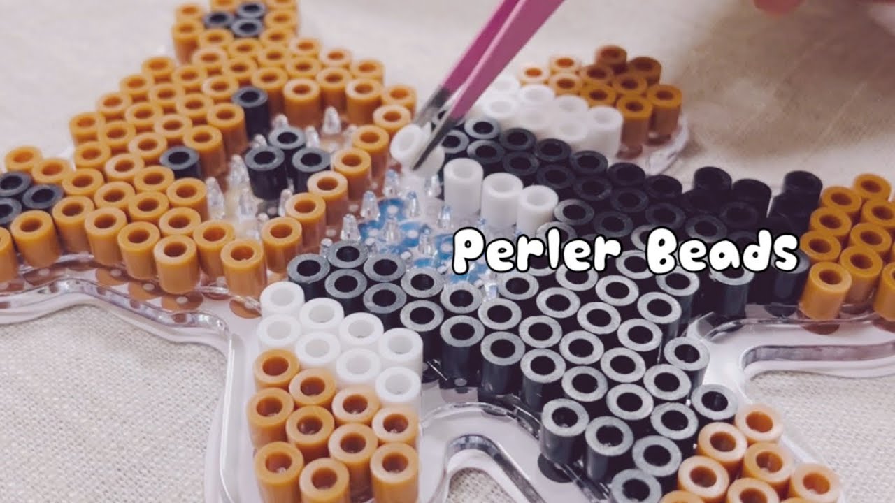 Exploring New Crafts | Perler Bead Bear 🐻 | Trying Daiso Crafts - YouTube