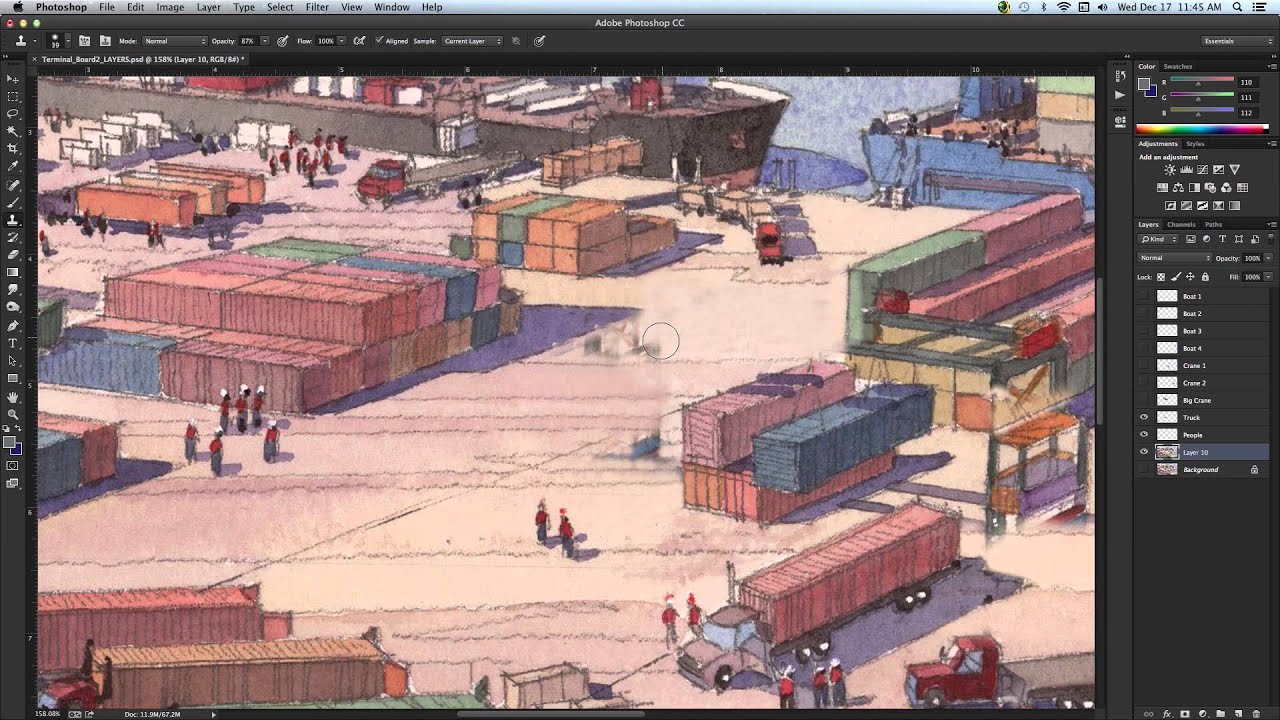 Animating a Still image with Photoshop and After Effects - YouTube
