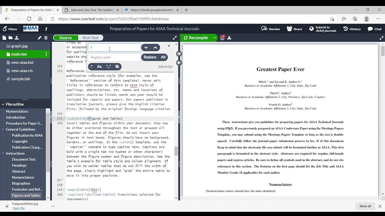 Text, References, Equations, Figures, and Tables in LaTeX using Overleaf - YouTube
