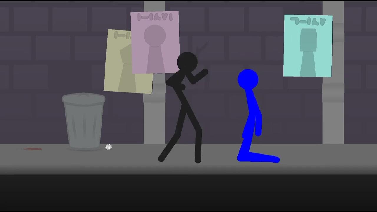 Stickman Street Fight (Sticknodes Animation) - YouTube