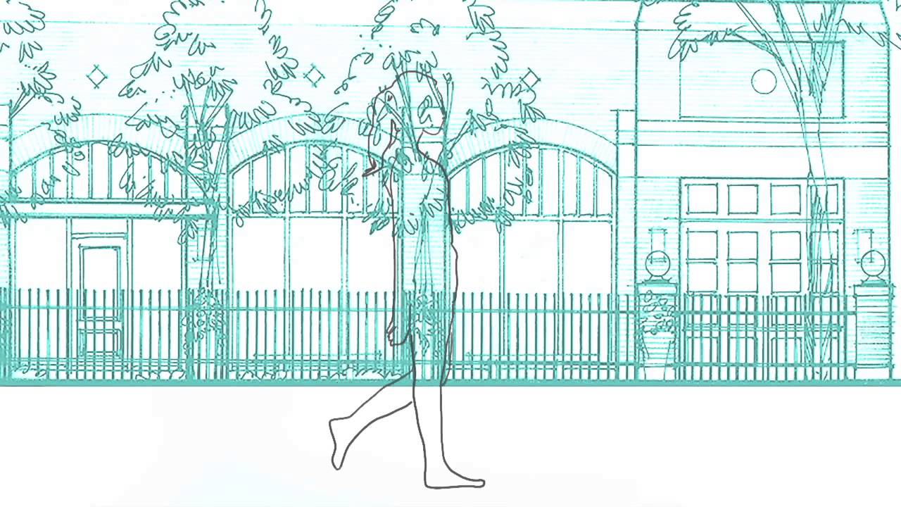 Walking Cycle w Background - YouTube
