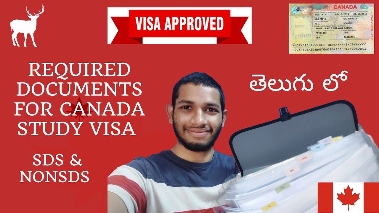 Documents required for SDS Student Visa తెలుగు లో | Canada Study Visa ...