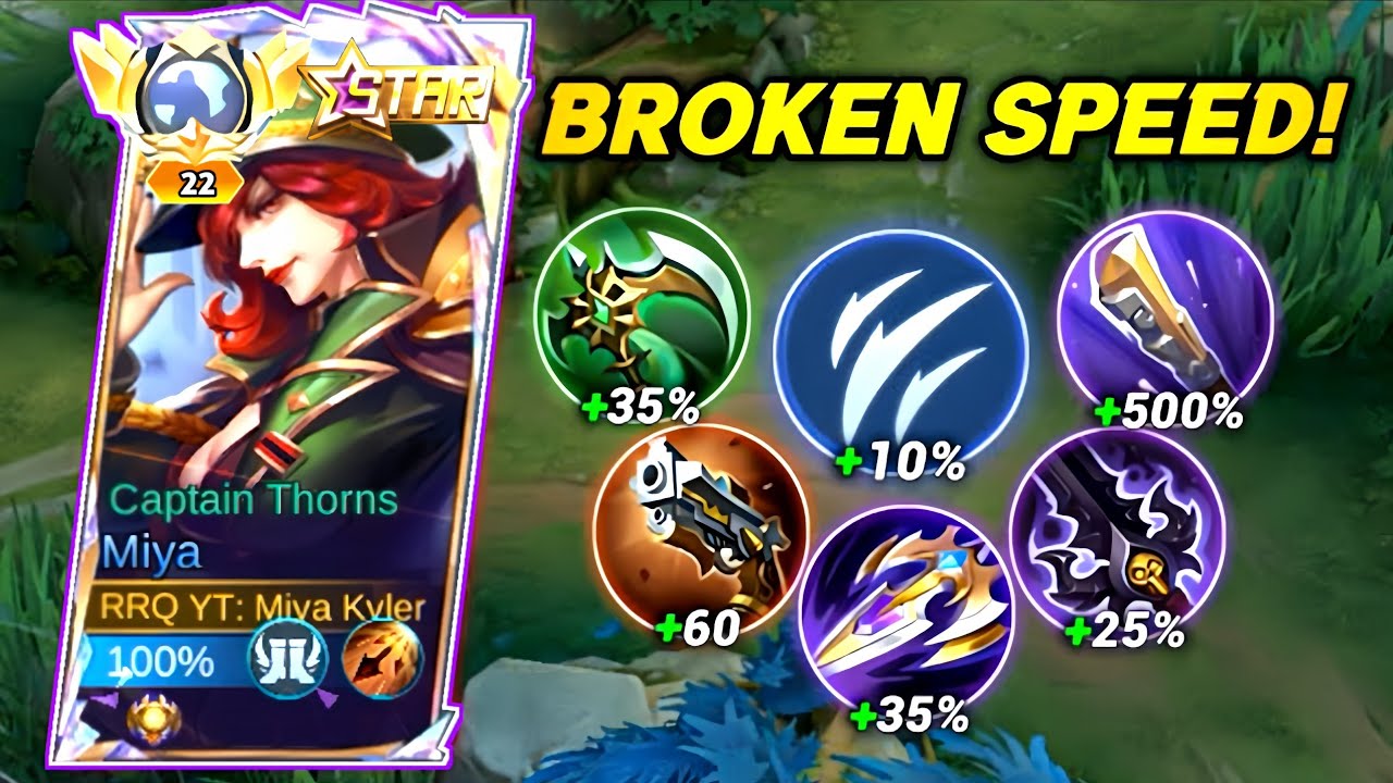 I FINALLY FOUND NEW MIYA BRUTAL ONE HIT BUILD‼️100%BROKEN DAMAGE MIYA ...