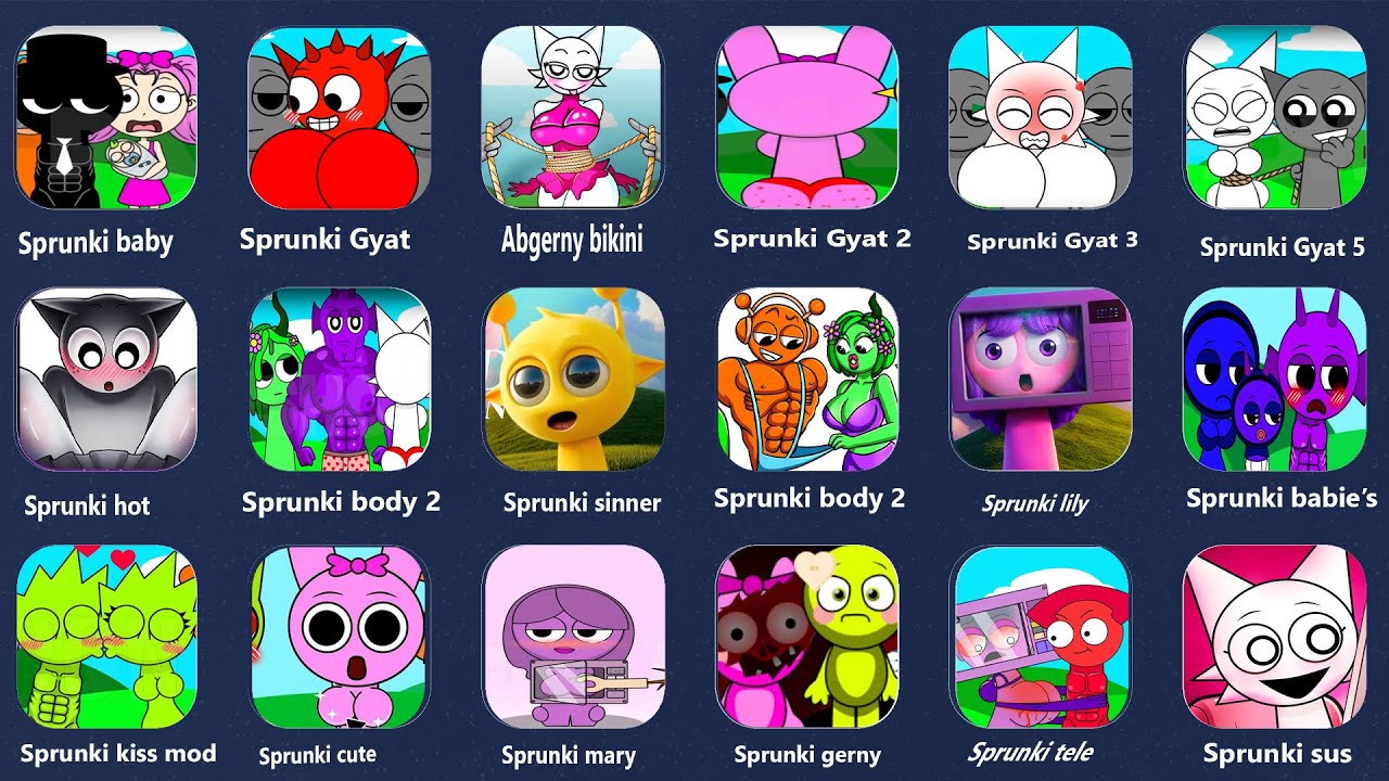 Incredibox Sprunki Everyone,Edition Sinner, Sus Kiss Mod, Suss Love ...