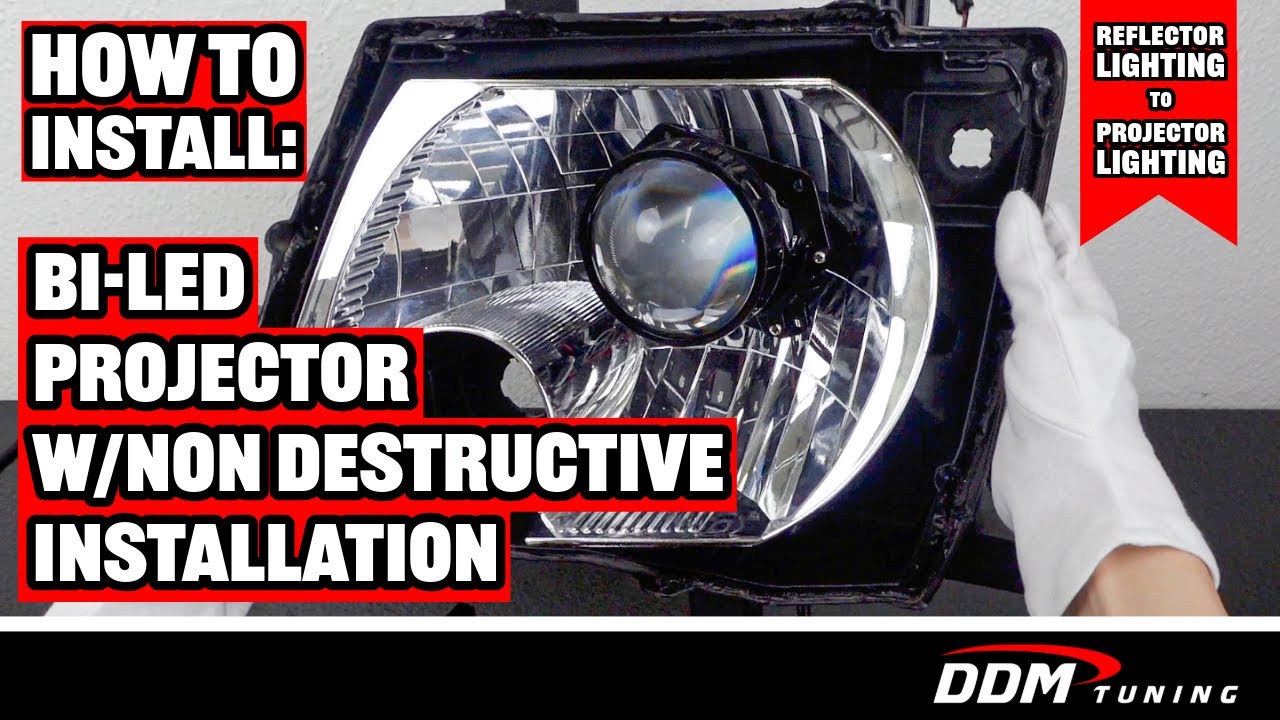 How To Install Bi-LED Projector w/Non Destructive Installation, Nissan ...
