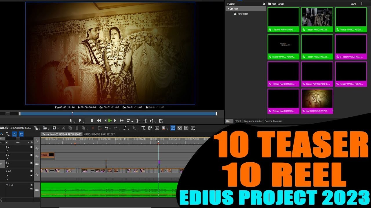TEASER PROJECT REEL PROJECT IN EDIUS | CINEMATIC PROJECT | EDIUS ...