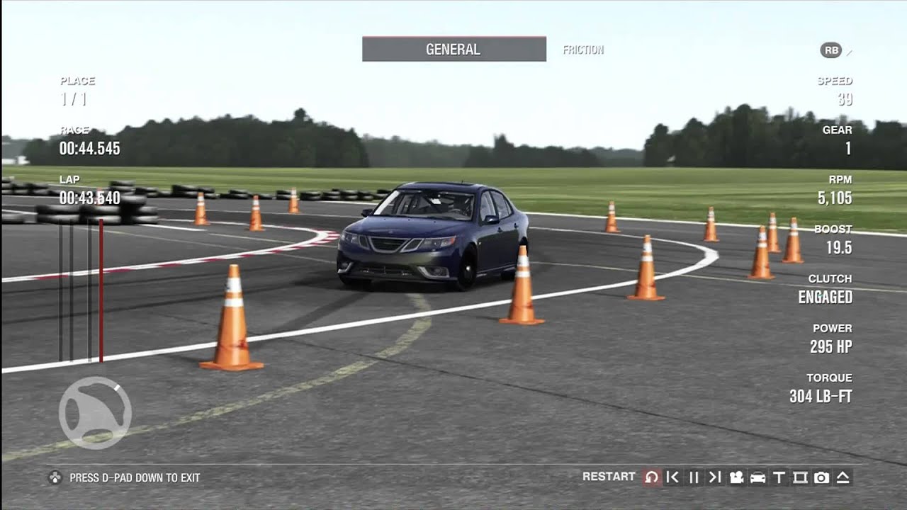 Forza Motorsport 4 - 2008 Saab 9-3 Turbo X - Top Gear Test Track - YouTube