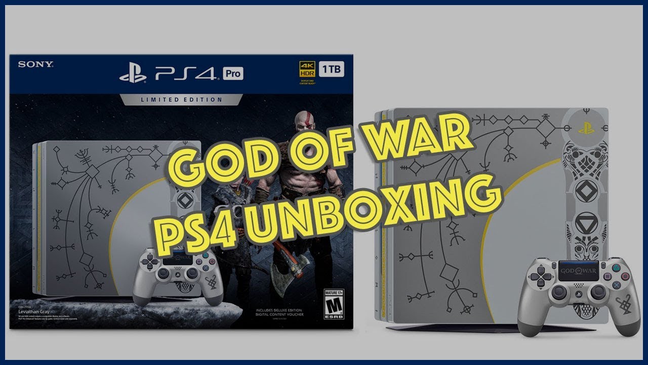 UNBOXING | PlayStation 4 Pro 1TB Limited Edition Console | God of War ...