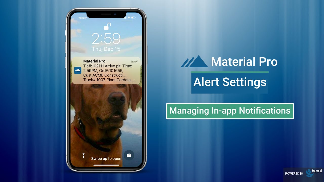 Material Pro - Alert Settings - YouTube