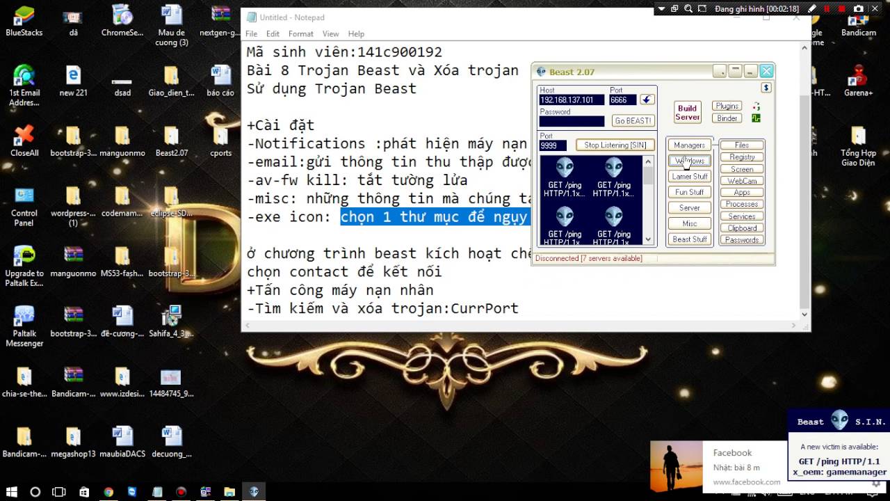 Công cụ Trojan Beast Và Xóa Trojan - YouTube