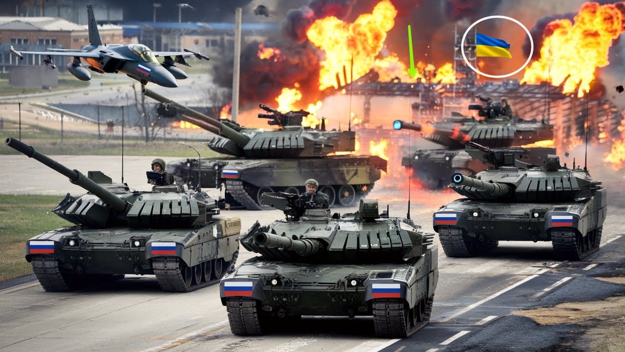 just happened! 5 of Russia's deadliest armed tanks bombed Ukrainian ...