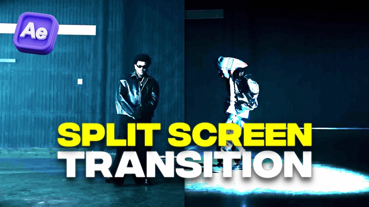 SPLIT SCREEN FLASH TRANSITION (After Effects) - YouTube