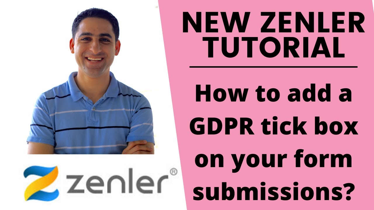 How to add GDPR compliance tick box to a form submission on New Zenler ...