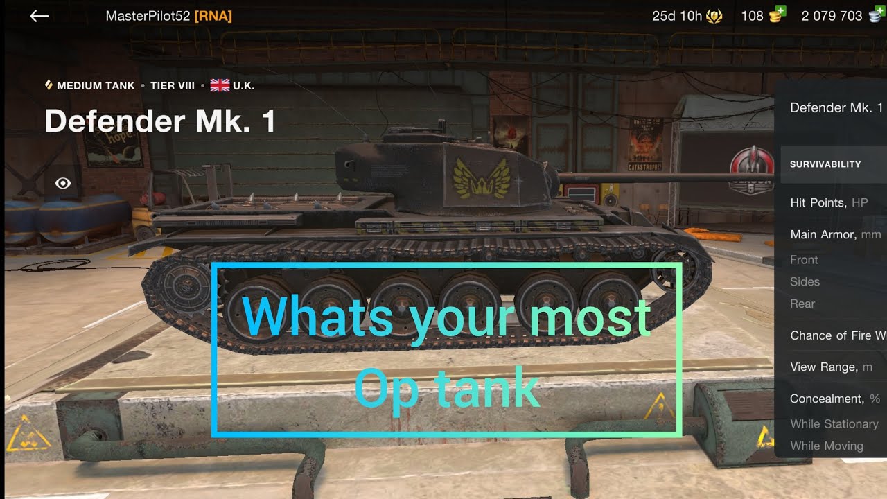 My most OP tank in WoT BLITZ - YouTube